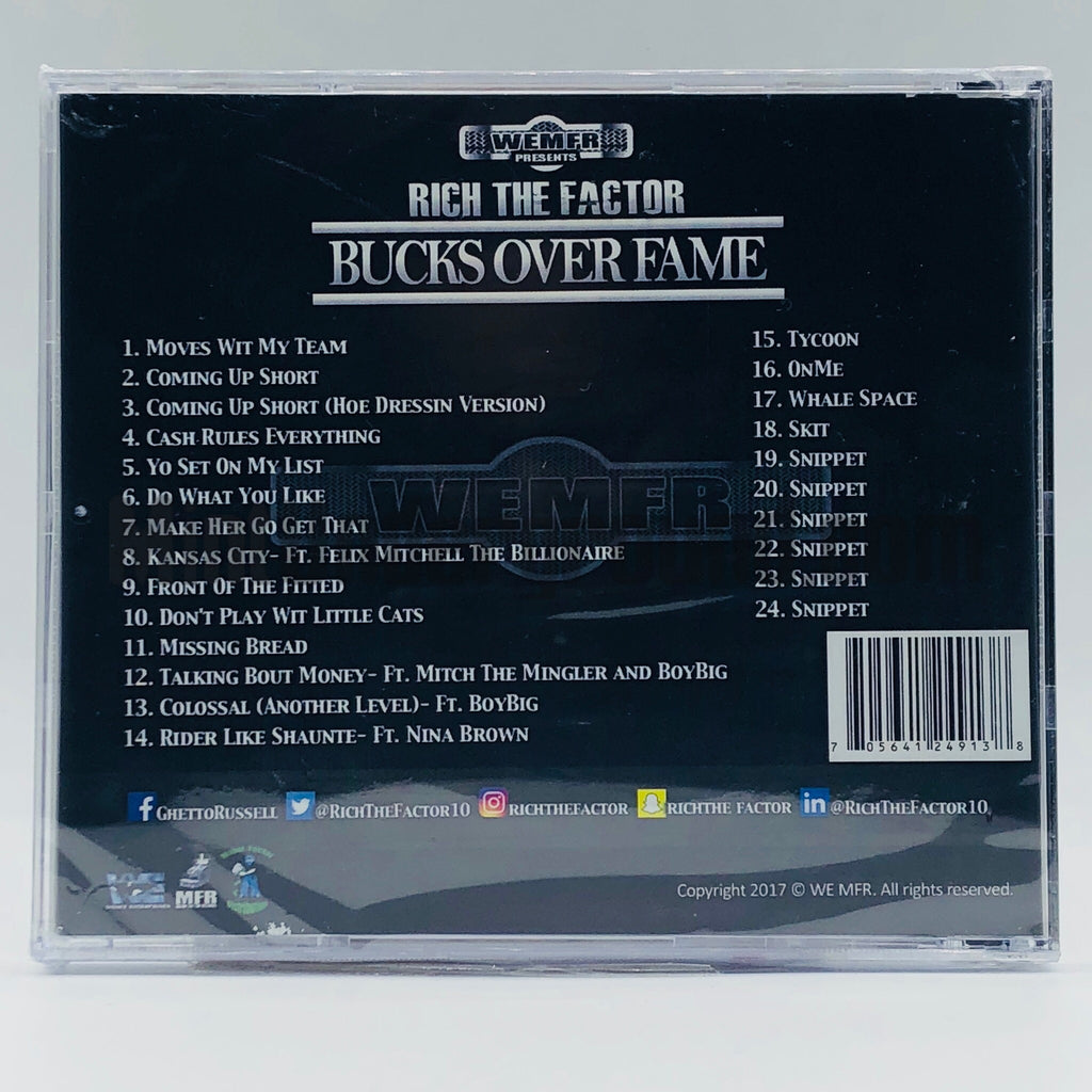 Rich The Factor: Bucks Over Fame: Album: CD – Mint Underground