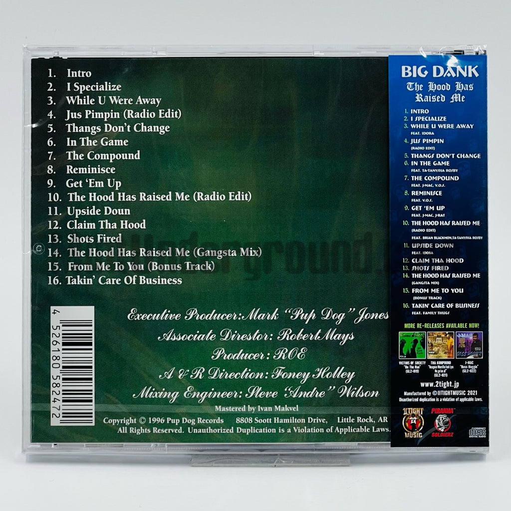 Big Dank: The Hood Has Raised Me: CD – Mint Underground